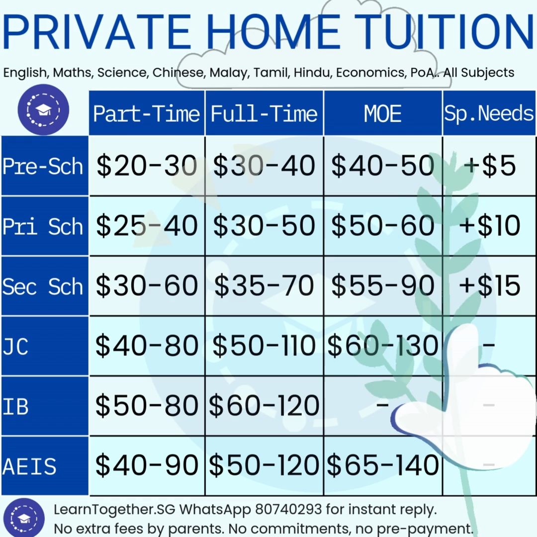 Tuition Home Tutor One-To-One Face to Face for PSLE O/N/A Level English ...