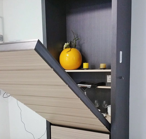 Space-Saving P-series Dining Table - Hidden/Conceal Table, Furniture ...