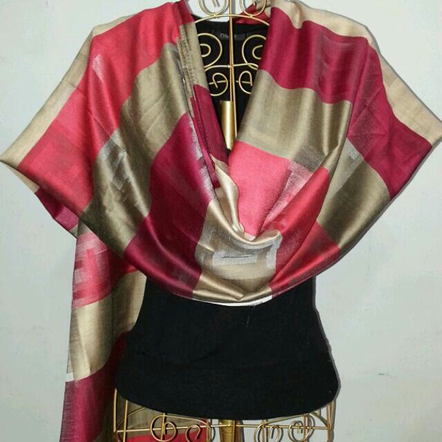 Thai silk shawl, Women's Fashion, Watches & Accessories, Scarves on ...