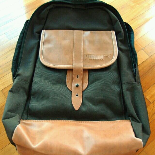 Puma Leather Backpack , Women's Fashion, Bags & Wallets, Backpacks on ...
