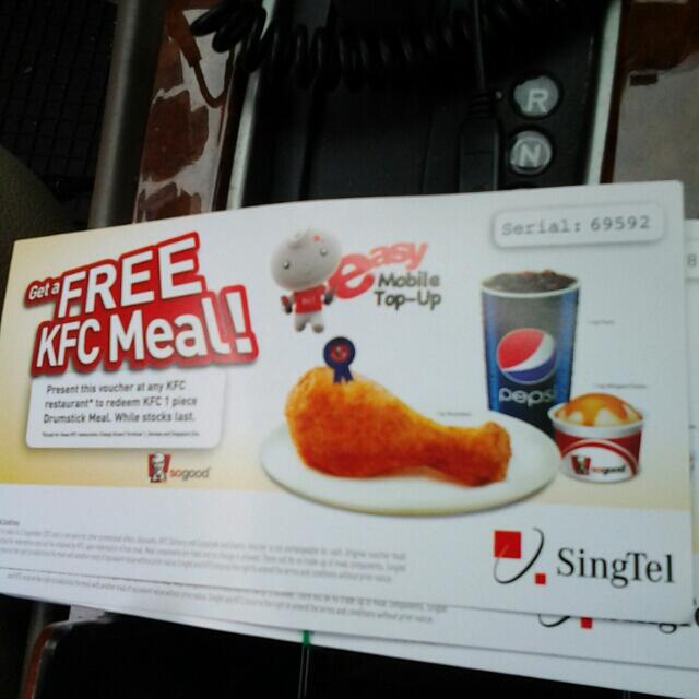 $2 KFC Voucher, Tickets & Vouchers, Vouchers on Carousell