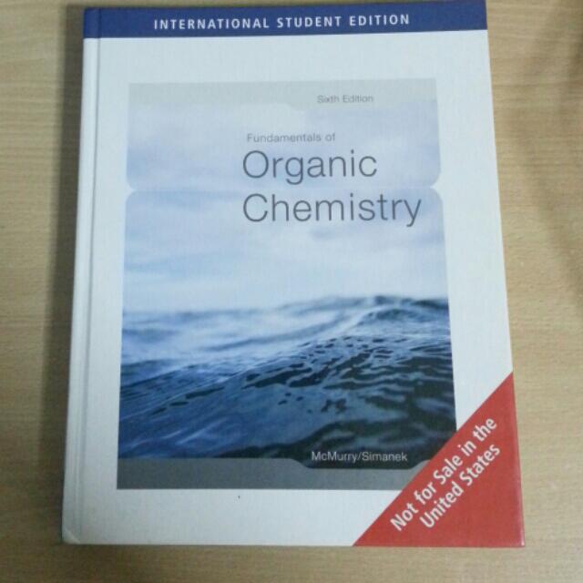 CM1401 Textbook Fundamentals of Organic Chemistry 6th Ed. Mcmurry ...