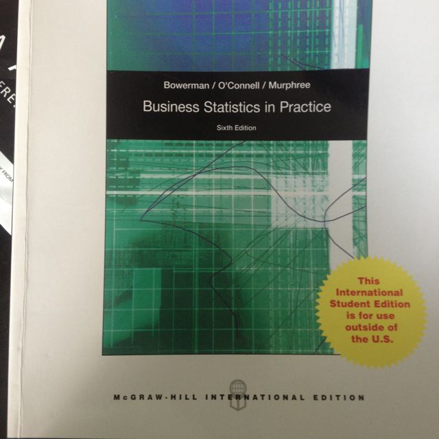 Business Statistics in Practice 6th Edition, Hobbies & Toys, Books ...