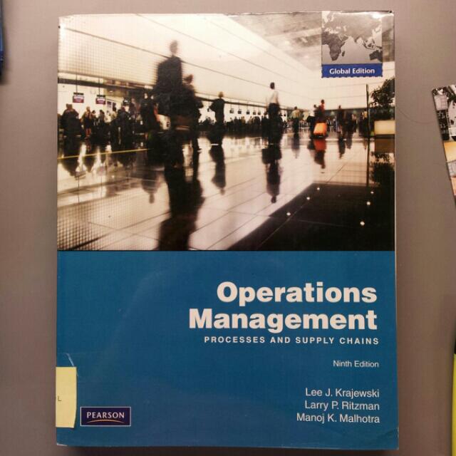 Operations Management - Processes and Supply Chains 9th Edition ...