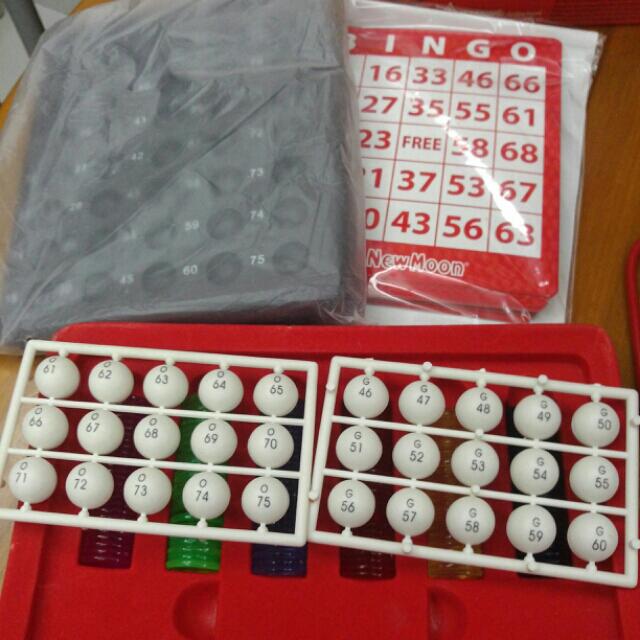 BINGO SET!!! incl. rotary cage, bingo balls(up to 75), master board ...