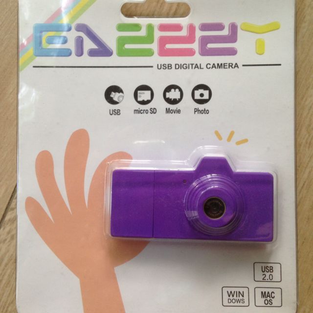 USB mini camera (purple), Photography, Cameras on Carousell