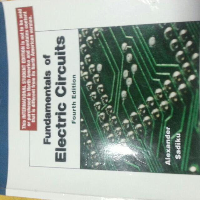 EE2001 Circuit Analysis Alexander Sadiku, Fundamentals of Electric Circuits, 4th Edition ...