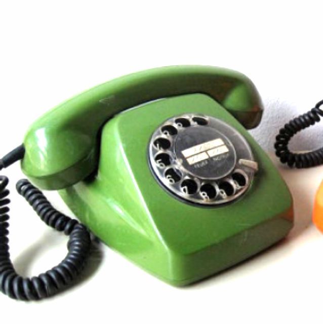 Vintage German Rotary Telephone, Green, Hobbies & Toys, Memorabilia ...