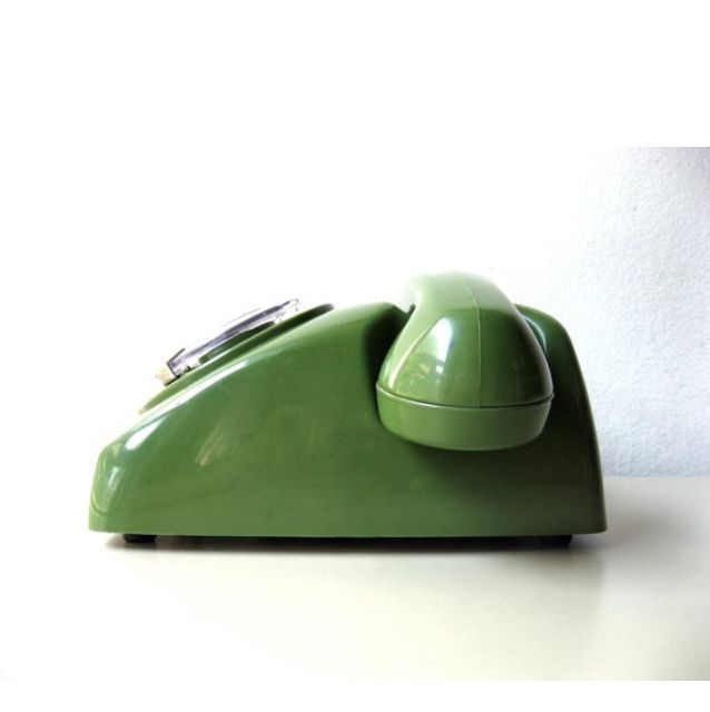 Vintage German Rotary Telephone, Green, Hobbies & Toys, Memorabilia ...