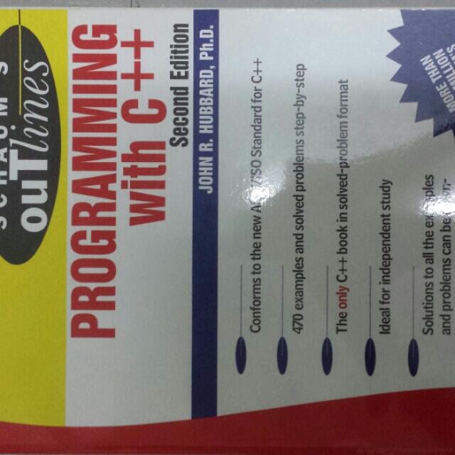 schaum outlines programming with c++, Hobbies & Toys, Books & Magazines ...