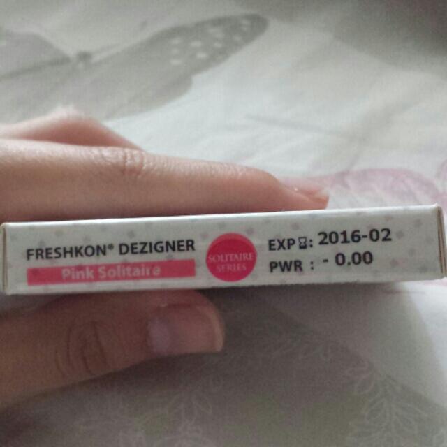 FreshKon Dezigner Contact Lenses in Pink, Everything Else on Carousell