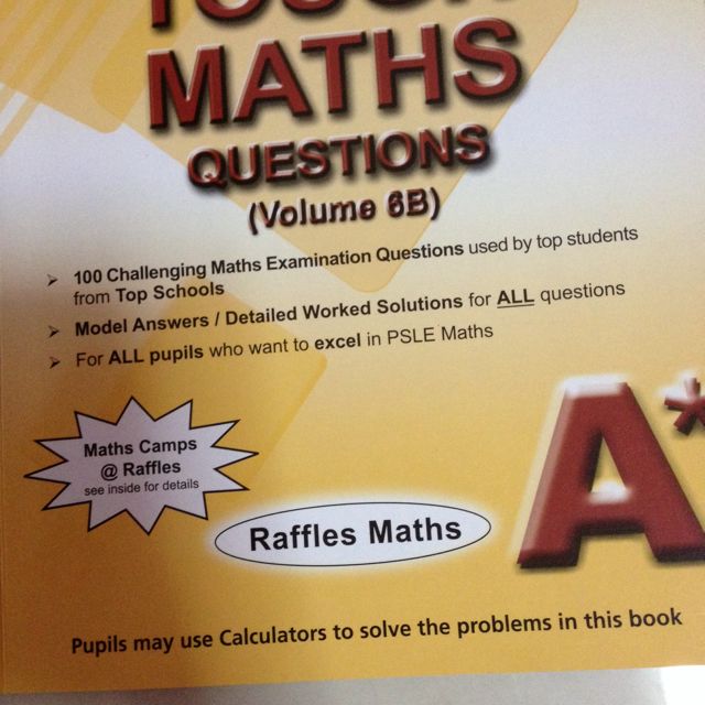 raffles tough Maths questions(volume 6A and 6B), Hobbies & Toys, Books ...