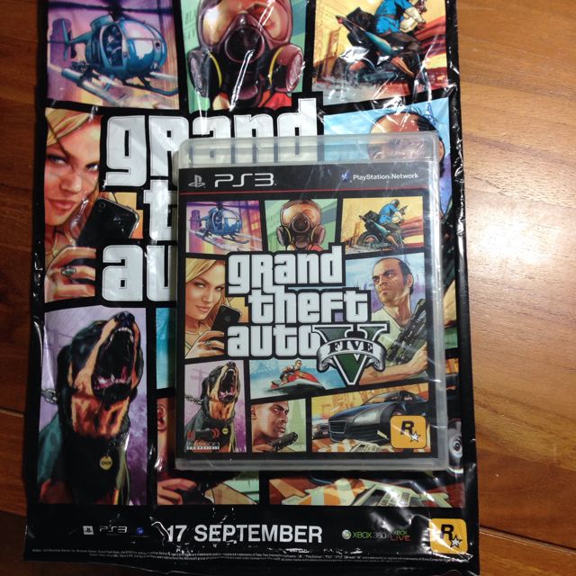 GTA V/GTA 5/ Grand Theft Auto V For PS3, Hobbies & Toys, Toys & Games ...