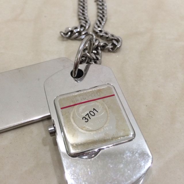Marc Ecko Dog tag Necklace Watch, Men's Fashion, Watches & Accessories ...