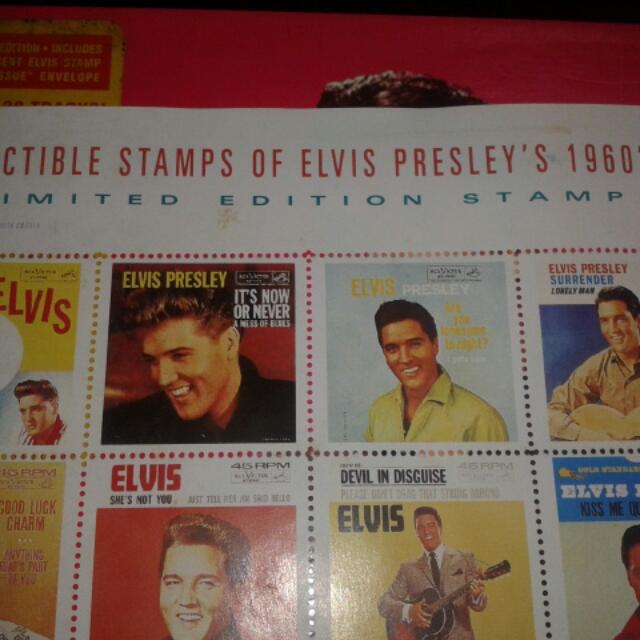 Collectible Stamps Of Elvis Presley's A Limited Edition Stamp Sheet ...