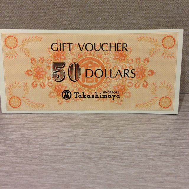 Takashimaya Voucher $50, Tickets & Vouchers, Vouchers on Carousell