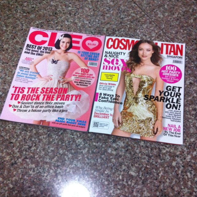 December Cleo And Cosmo Magazines, Everything Else on Carousell
