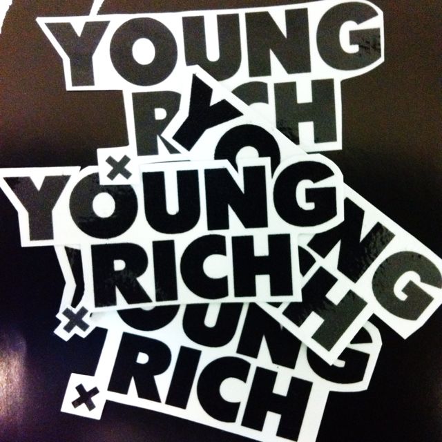 YXR Weatherproof /YOUNGXRICH LOGO/ Sticker, Furniture & Home Living ...