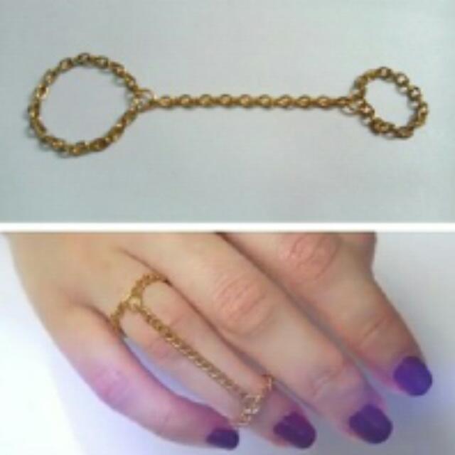Chain Connector Ring , Women's Fashion, Jewelry & Organisers, Body ...