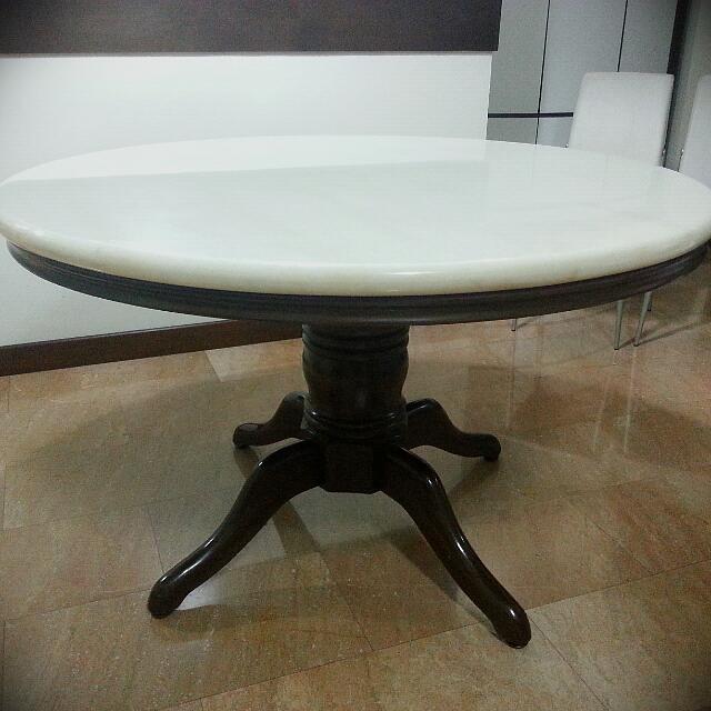 Compressed Marble Dining Table, Furniture & Home Living, Furniture ...