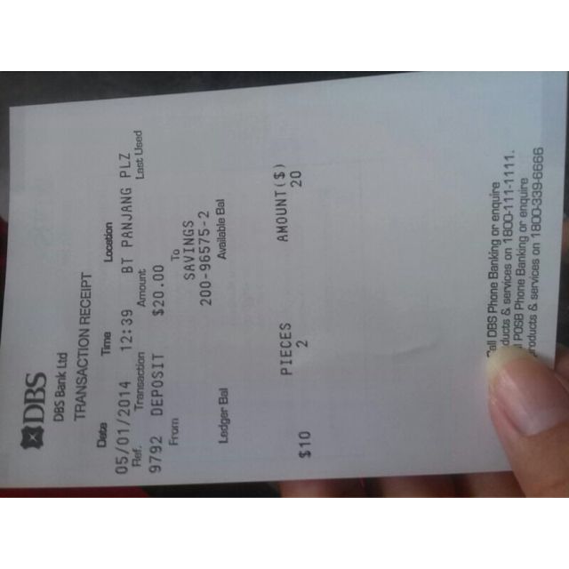 receipt, Everything Else on Carousell