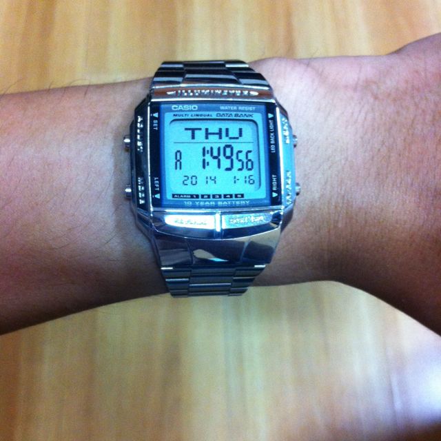 Casio Digital Databank Unisex Dual Time Watch DB-360-1A DB360, Health ...