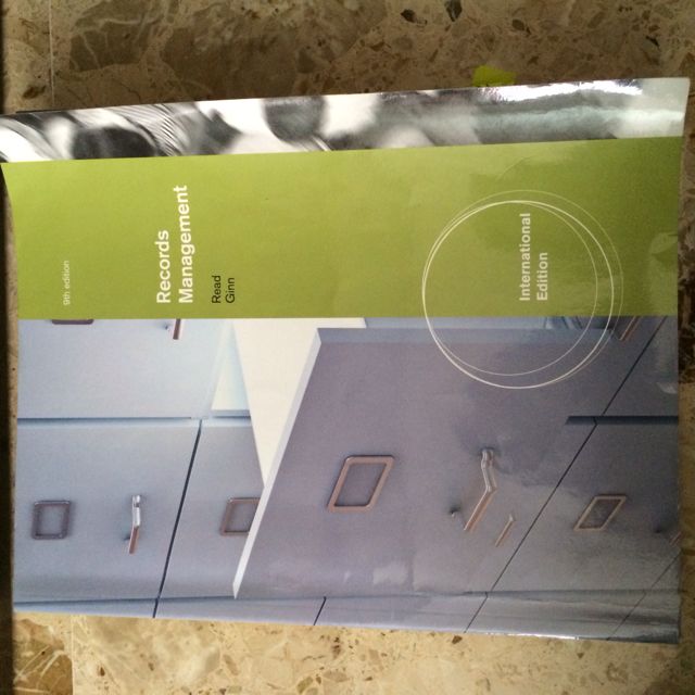 Records Management 9th Edition By Reed Ginn, Hobbies & Toys, Books ...