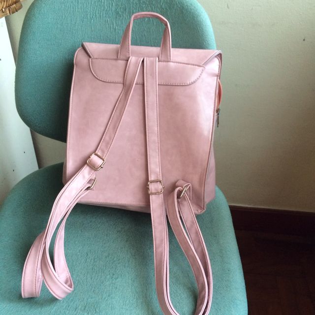 Light Pink Backpack, Women's Fashion, Bags & Wallets, Backpacks on ...