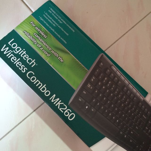 Logitech Wireless Combo MK260 Keyboard Optical Mouse, Computers & Tech ...