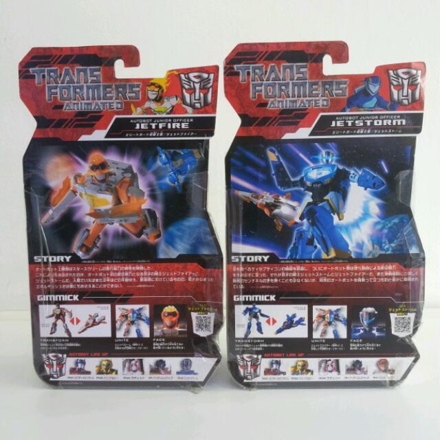 Takara Tomy Transformers Animated Jetfire & Jetstorm Set, Hobbies ...