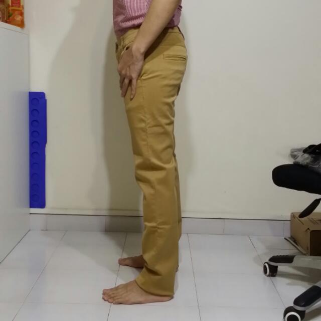 Stretchable Light Brown Chinos. SIZE 32, Men's Fashion, Bottoms, Chinos ...