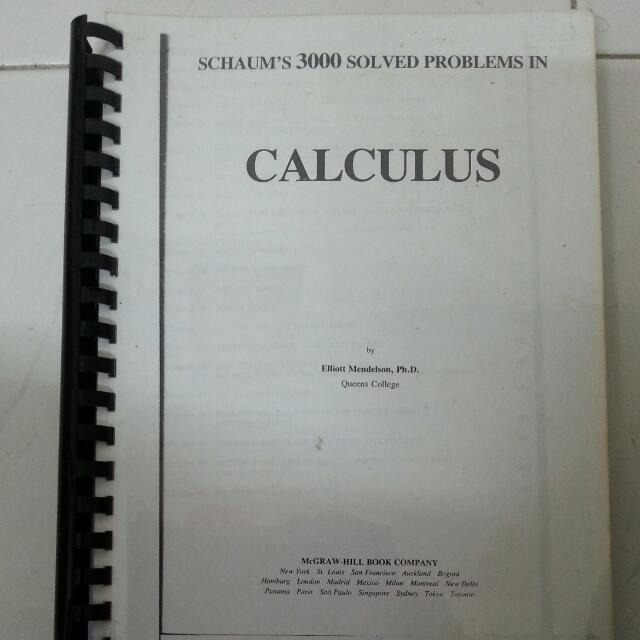 Calculus 3000 solved problems, Hobbies & Toys, Books & Magazines ...