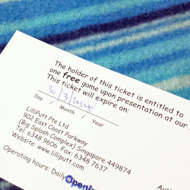 Lilliputt Indoor Mini Golf Tickets, Tickets & Vouchers, Event Tickets ...