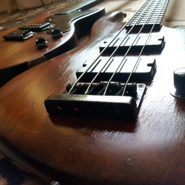Old Reliced DEAN EDGE Q4 (Mod) Active Bass Guitar (MiK) , Hobbies ...