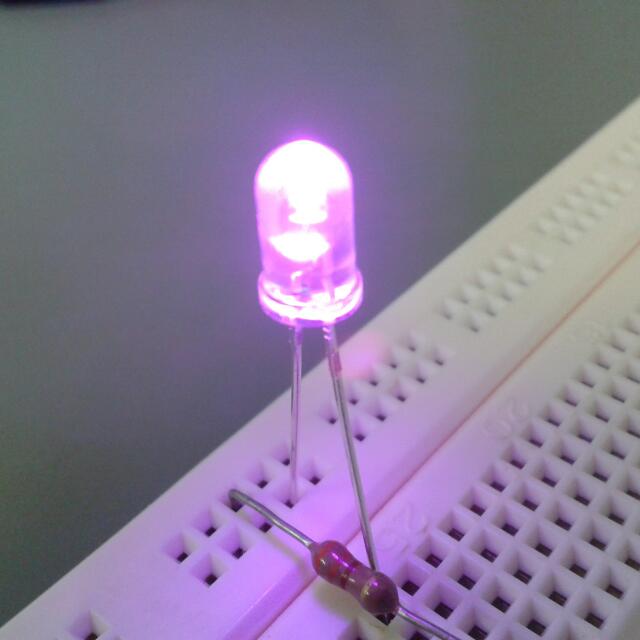 Pink LED 5mm Round Light Emitting Diodes, Furniture & Home Living ...