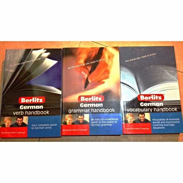 Berlitz German Vocabulary Handbook / Grammar / Verb Handbook, Hobbies ...