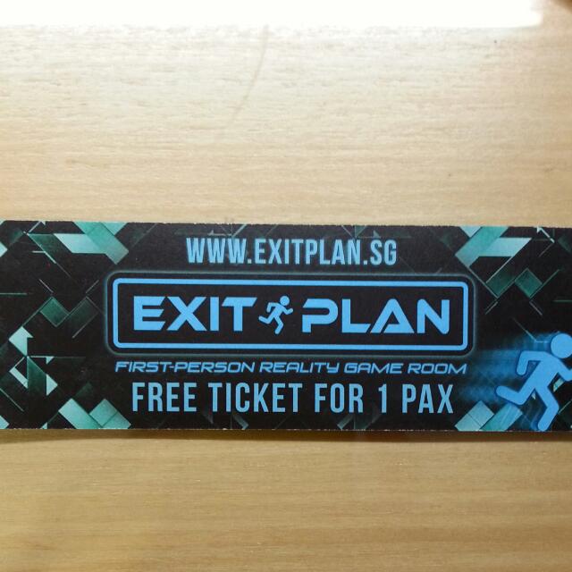 Exit Plan Ticket, Tickets & Vouchers, Event Tickets on Carousell