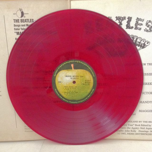 Rare Beatles Red Vinyl Magical Mystery Tour LP Record, Hobbies & Toys ...