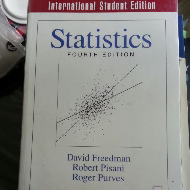 Statistics 4th Edition by Freedman, Pisani And Purves, Hobbies & Toys, Books & Magazines ...