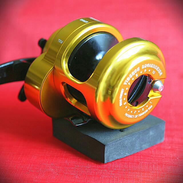 New - Gold Tiburon 7530 Fishing Reel - 2 Speed Auto & Smart Shift For ...