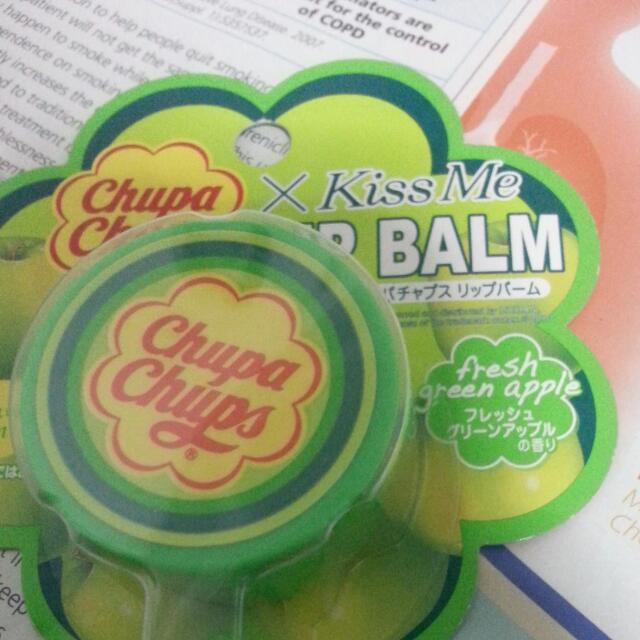 Chupa Chups Fresh Green Apple Lip Balm, Beauty & Personal Care, Face ...