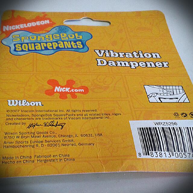 Wilson Spongebob Tennis Racket Vibration Dampener, Sports Equipment ...