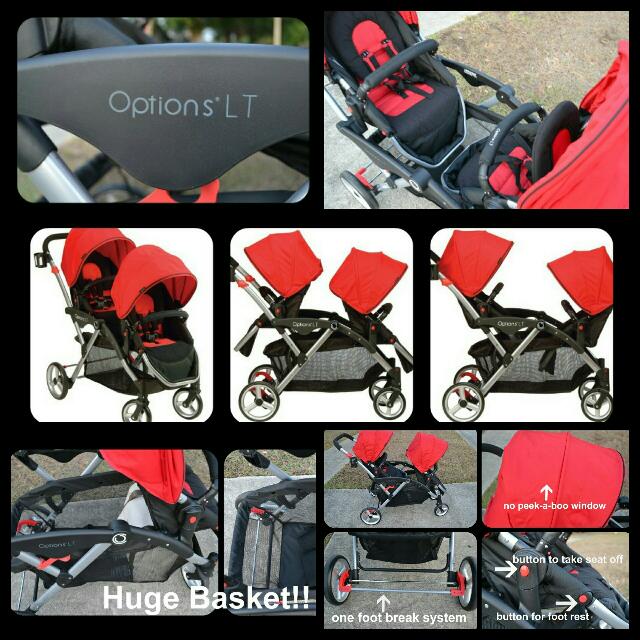 Contours Options LT Tandem Stroller, Babies & Kids, Going Out ...