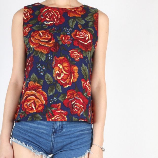 Flower power top, Women's Fashion, Tops, Other Tops on Carousell