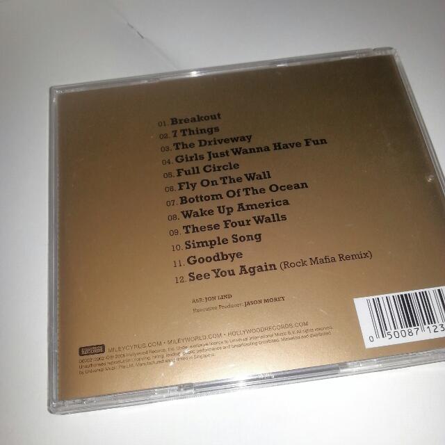 Miley Cyrus - Breakout Album , Everything Else on Carousell