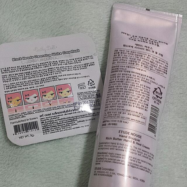 Etude House Hand Bouquet Rich Butter Hand And Heel Cream, Health ...