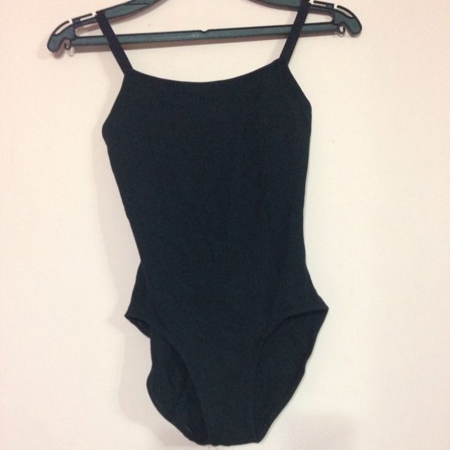 Plain Black Ballet Leotard, Women's Fashion, Dresses & Sets ...