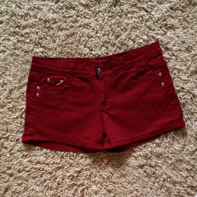 Brand New: Red Shorts, Women's Fashion, Bottoms, Shorts on Carousell