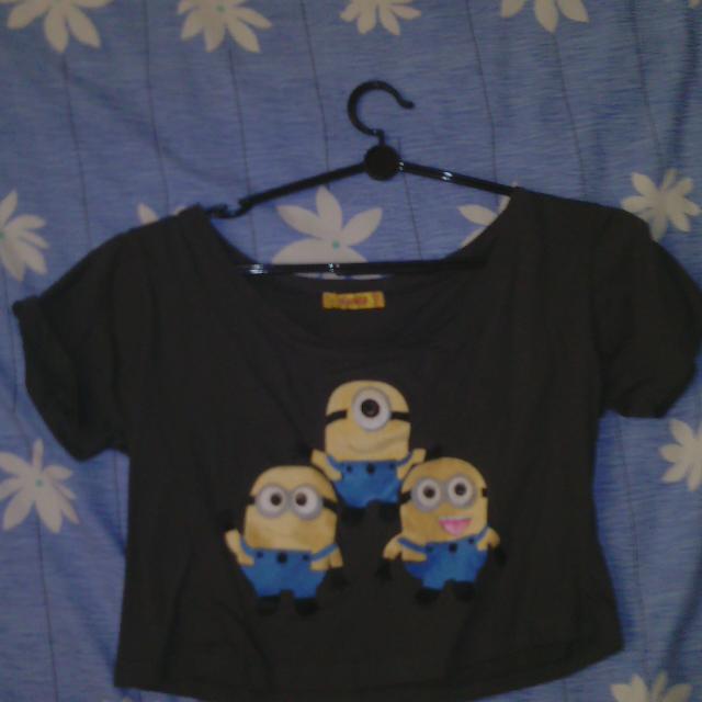 Minion Crop Top, Women's Fashion, Tops, Other Tops on Carousell