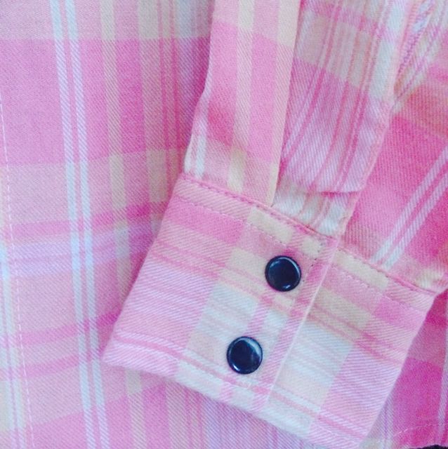 pink flannel shirt, Women's Fashion, Tops, Shirts on Carousell